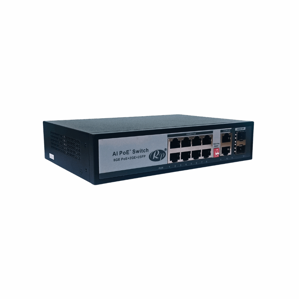 RP 8 Port Gigabit PoE Switch with 2 Uplink & 2 SFP Ports – AI PoE ...